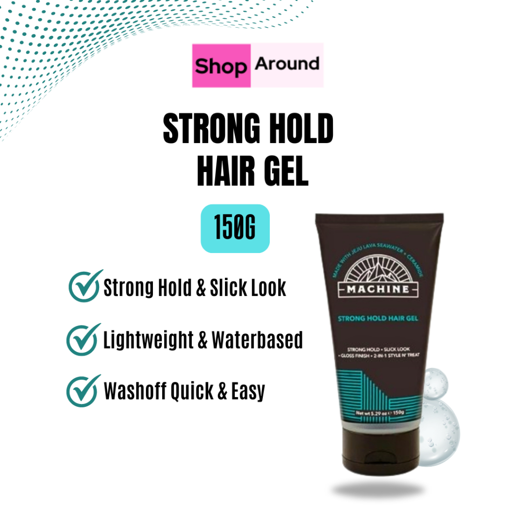 Machine Strong Hold Hair Gel 150g | Shopee Malaysia