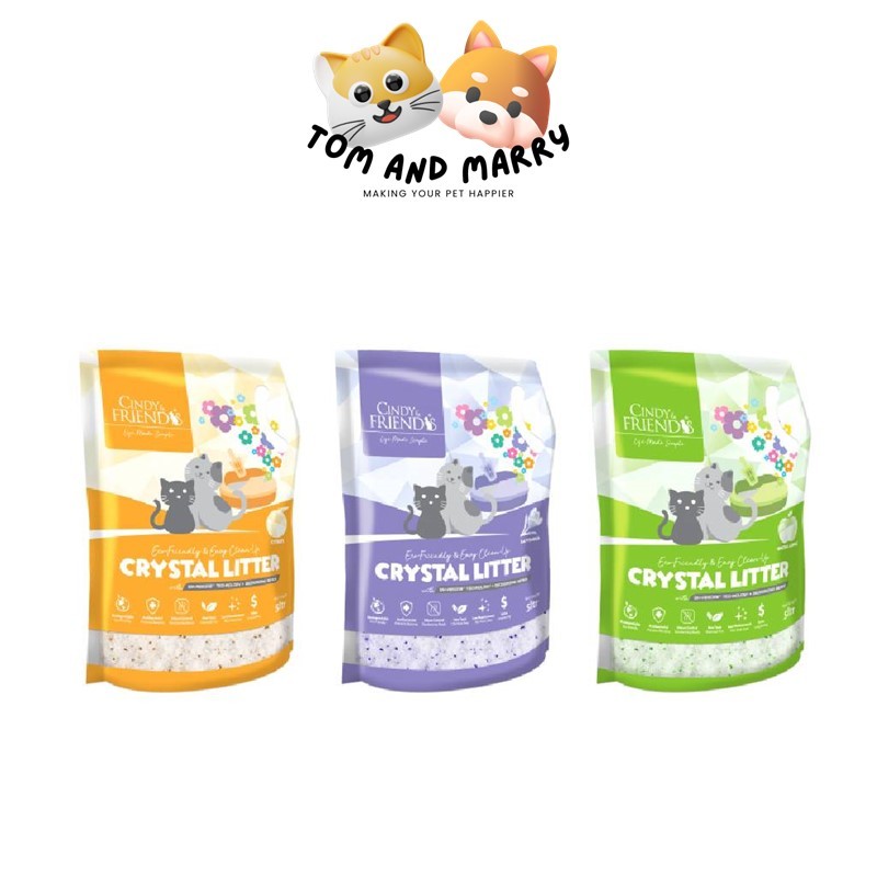 Cindy & Friend Cindy and Friends Crystal Litter - 5L | Shopee Malaysia