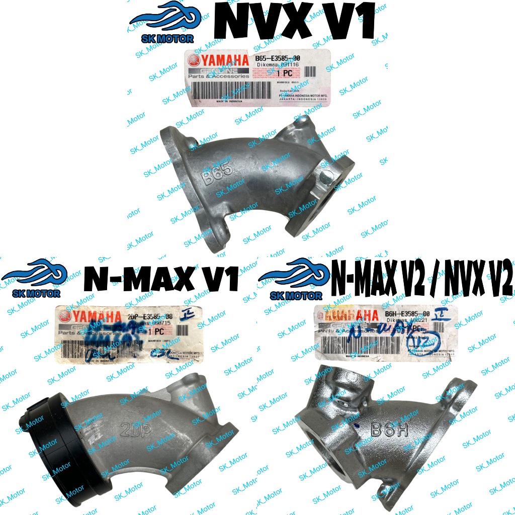 Yamaha NVX155 NVX 155 N MAX NMAX V1 V2 Original Manifold Intake Pipe ...