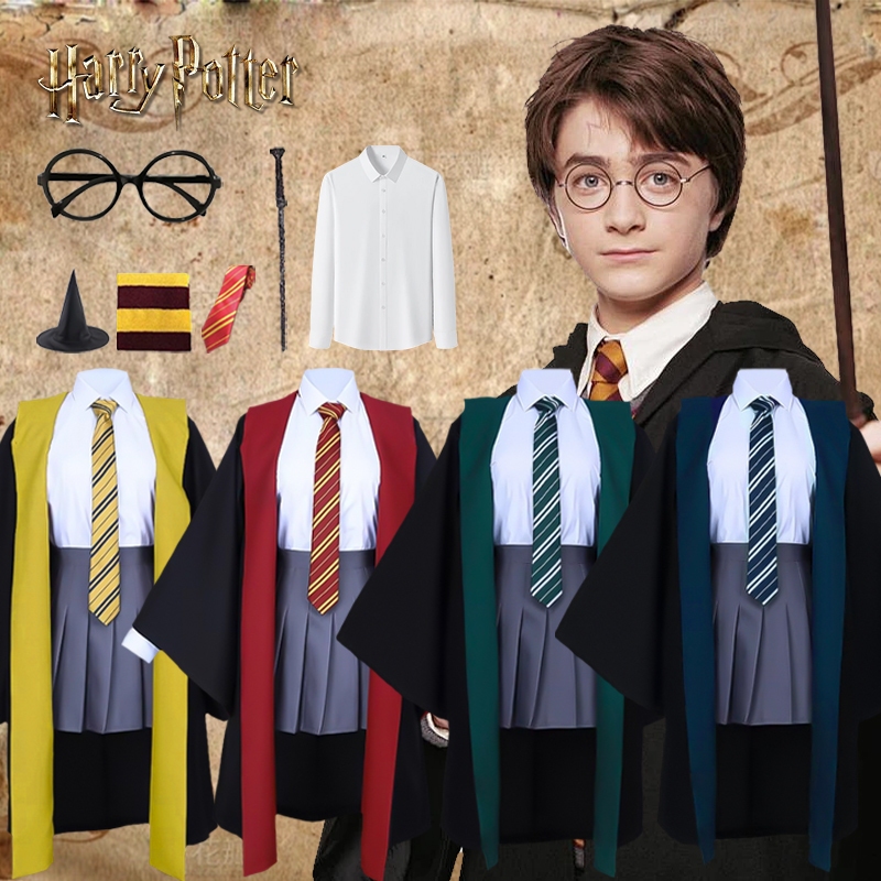 💥 Ready Stock💥Harry Magic School Harry Cosplay Magic Robe Wizard Robe ...