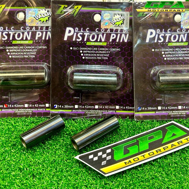 ESR RACING PISTON PIN DLC ( DIAMOND LIKE CARBON ) | Shopee Malaysia