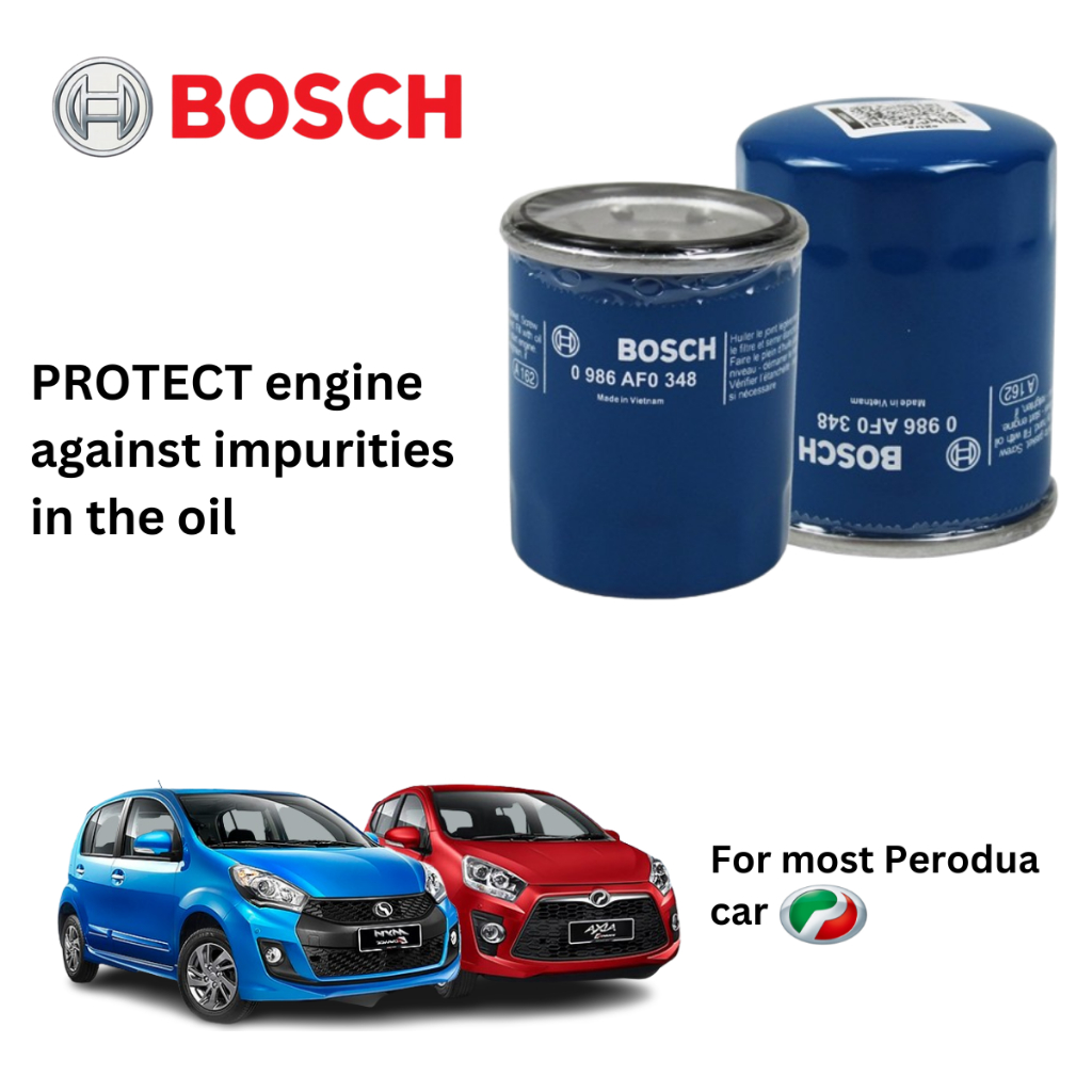 BOSCH Oil Filter 0986AF0348 Perodua Alza / Kancil / Kelisa / Kembara ...