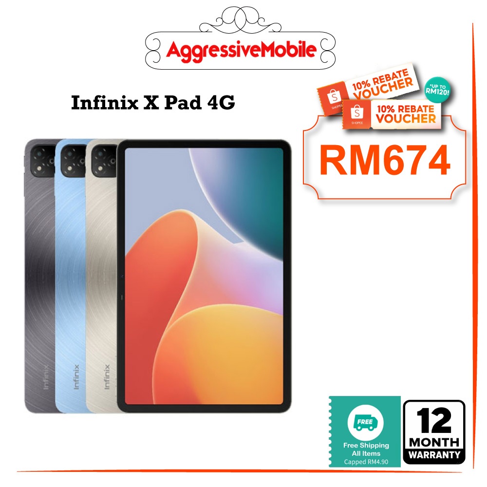 Infinix X Pad 4G [256GB ROM+8GB RAM | 7000Mah] - 1 Tahun Jaminan ...