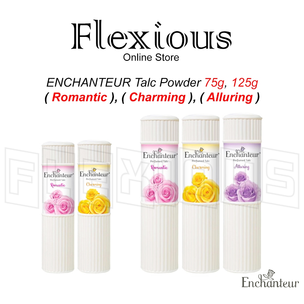 ENCHANTEUR Unza Talcum Powder 75g, 125g ( Romantic ), ( Charming ...