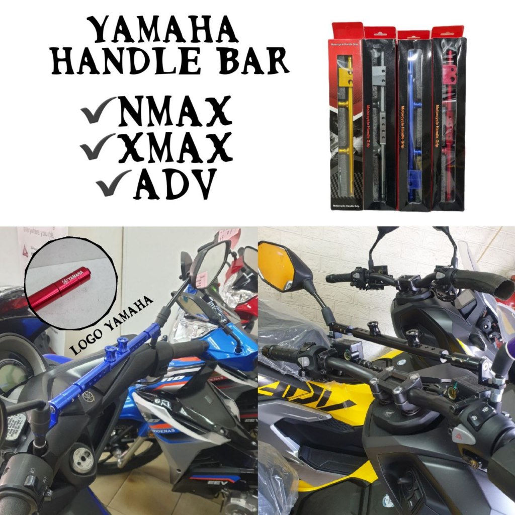 Logo YAMAHA Handle Bar Motorcycle Phone Holder Bar Motor Adjustable Bar ...