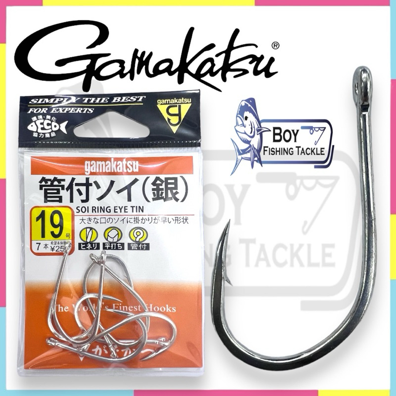 GAMAKATSU SOI HOOK SOI RING EYE TIN FISHING HOOK | Shopee Malaysia