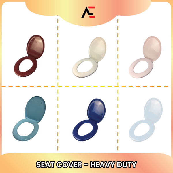 Heavy Duty Toilet Seat Cover (White/Burgundy/Sorrento Blue / Sky Blue ...
