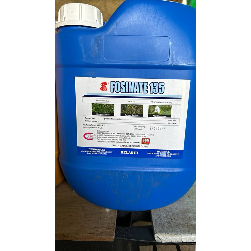 20L Racun Rumput Rumpai Glufosinate Ammonium 13.5% Acosta 15, Fosinate ...