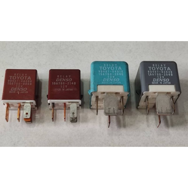 Denso 4 5 pin relay Toyota Avanza Vios Yaris Rush Hiace Altis Wish ...