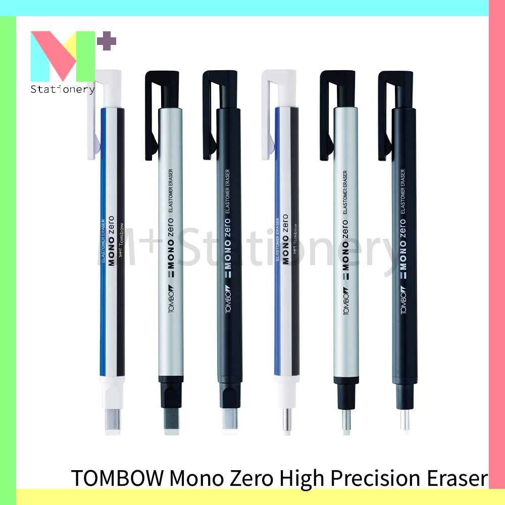 Tombow MONO Zero High Precision Retractable Elastomer Eraser Pen (Round 2.3mm / Rectangle 2 ...