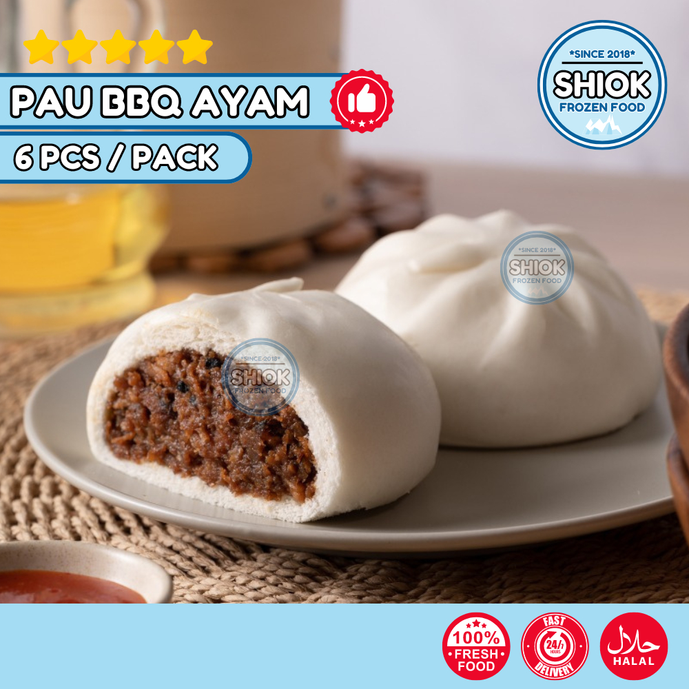 HALAL Dim Sum | Pau BBQ Ayam - BBQ Chicken Pau | 6pcs / Pack (KV Area ...