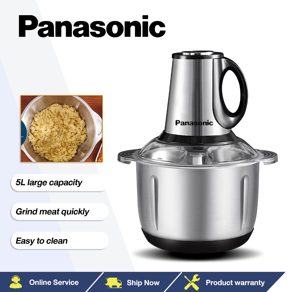 Panasonic Chopper Blender 5L Electric Meat Grinder Stainless Steel MultiFunction Food Blender ...