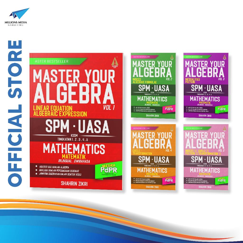 [TERMURAH 🔥] ASTER EDU MASTER YOUR ALGEBRA 2024 BUKU LATIHAN MATEMATIK ...