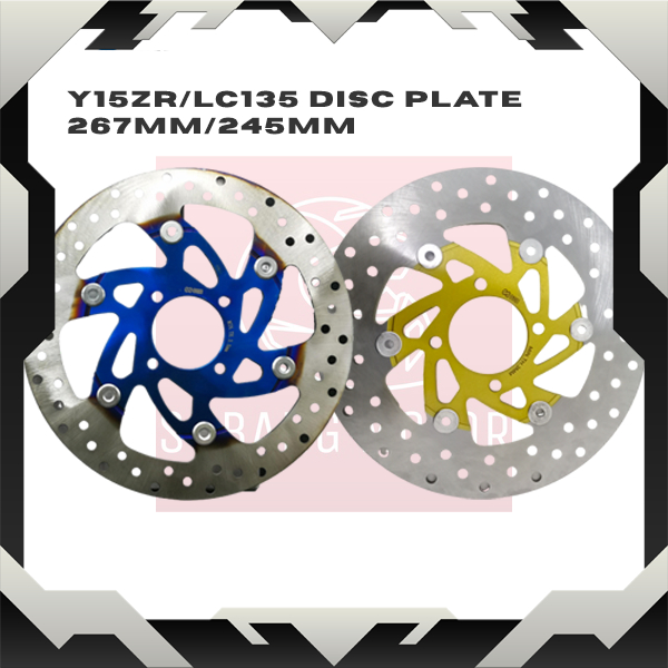 ENKE1 DISC PLATE LC135 Y15ZR 245mm 267MM J0001 TITANIUM BLUE GOLD 4 ...