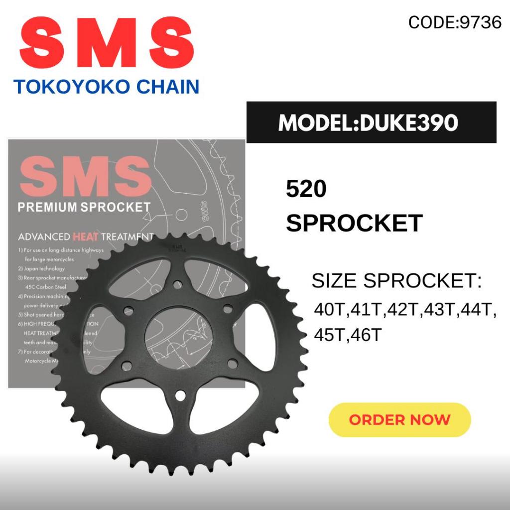 KTM Duke 390 / 250 / Dominar 400 SMS Sprocket 520 ( REAR ) SPROCKET ...