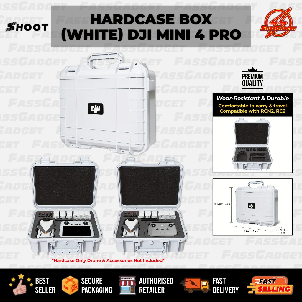 (🔥READYSTOCK🔥) DJI HARDCASE BOX MINI 4 PRO - WHITE (SHOOT) | Shopee ...
