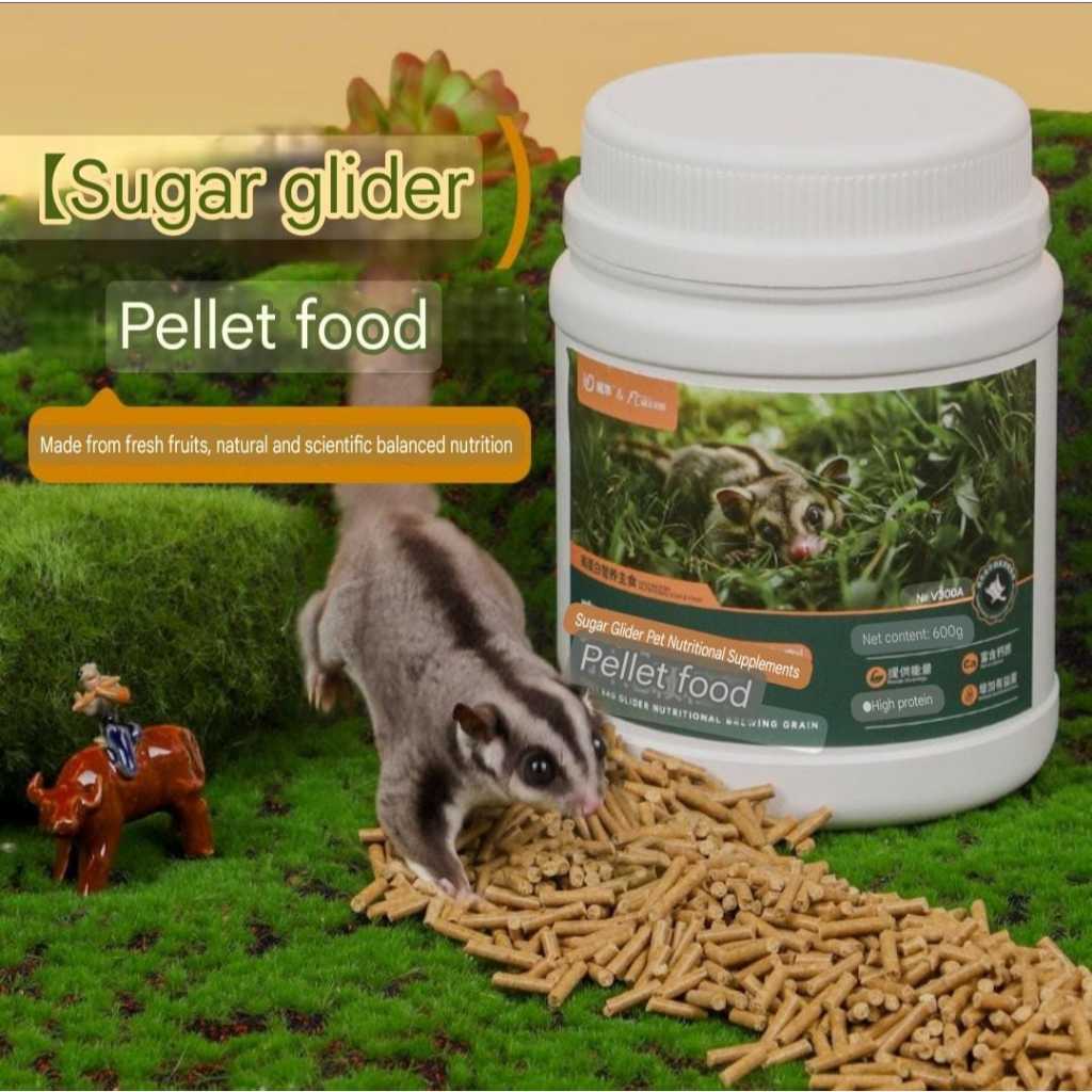 Sugar Glider Food 600g Sugar Glider HPW Makanan Sugar Glider 蜜袋鼯食物 ...