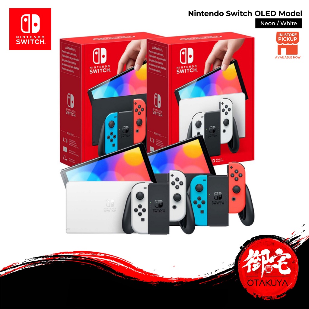 【9.9 SALE】Nintendo Switch OLED Model Neon / White Console + FREE ...