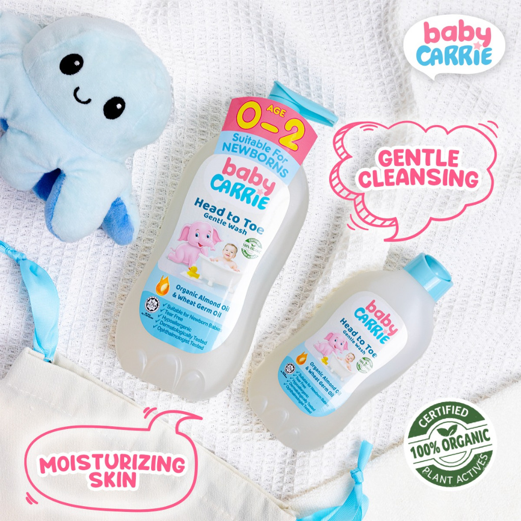 Baby Carrie Head To Toe Gentle Wash 500g / 250g | Shopee Malaysia