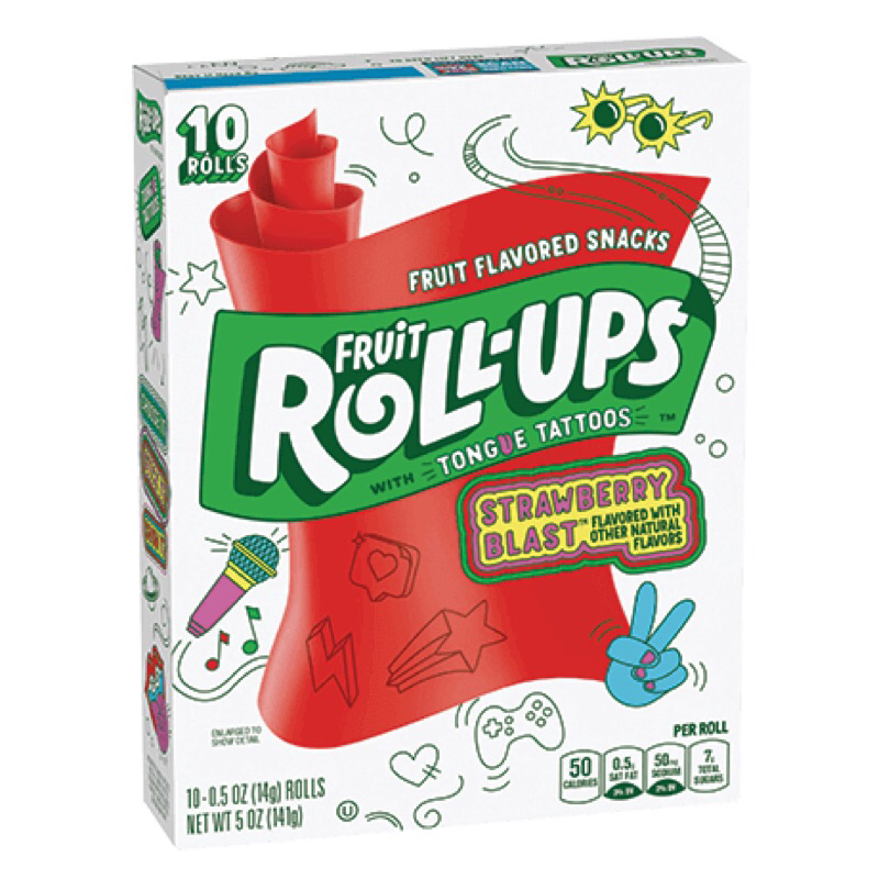 Fruit Roll ups strawberry blast 141gram | Shopee Malaysia