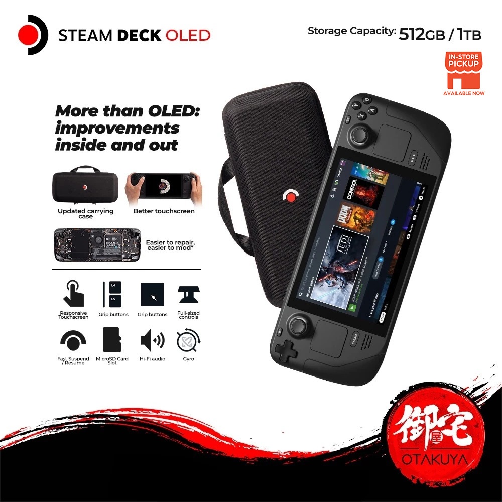 【CNY SALE】Steam Deck Steamdeck OLED Handheld Gaming Console + FREE ...