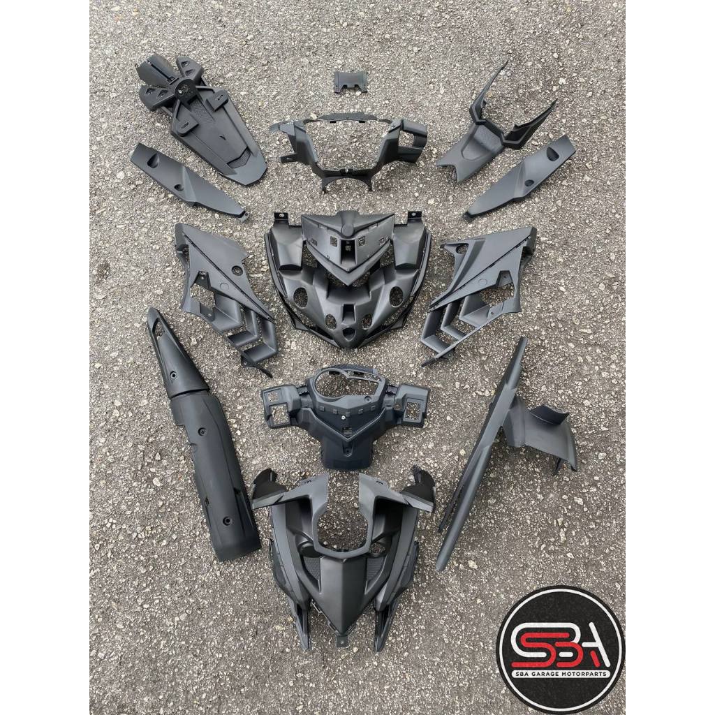 Y150 ZR Y15 V1 COMPLETE SET COVER INNER HITAM MATTE OEM 13 ITEM / HITAM ...