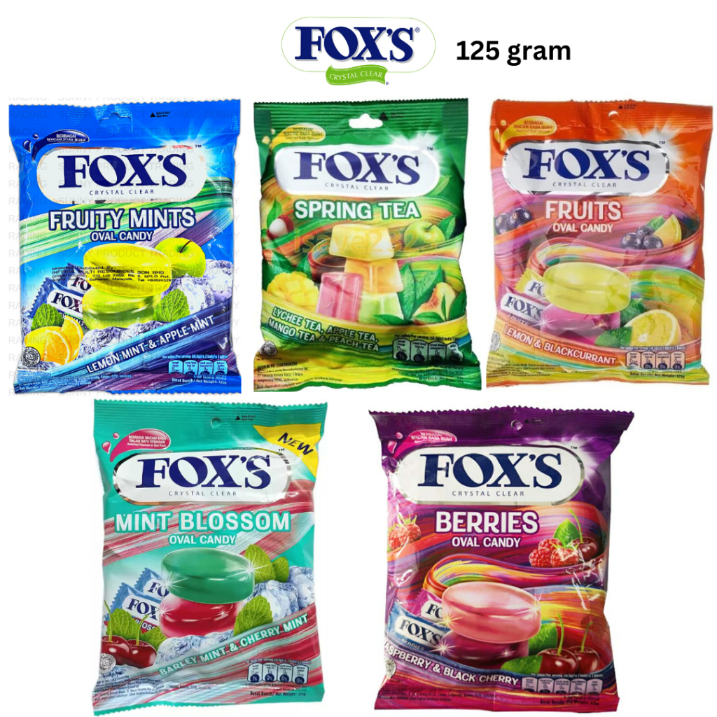 FOX's Oval Candy - Fruity Mints | Fruits | Berries | Mint Blossom 125 ...