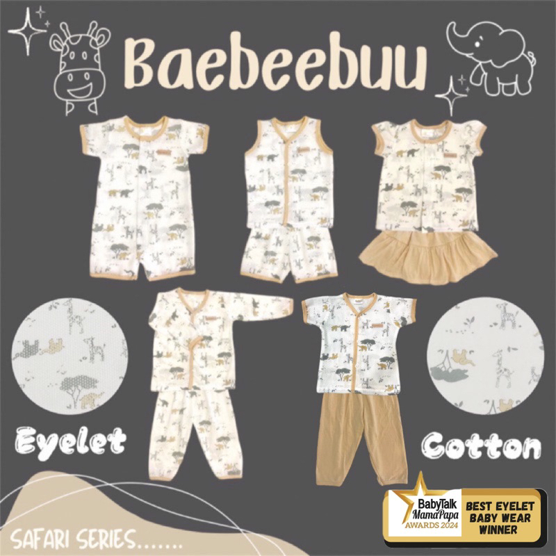 BaeBeeBuu | Baju Bayi Safari – Jumpsuit, Romper, Dress, Lengan Pendek ...