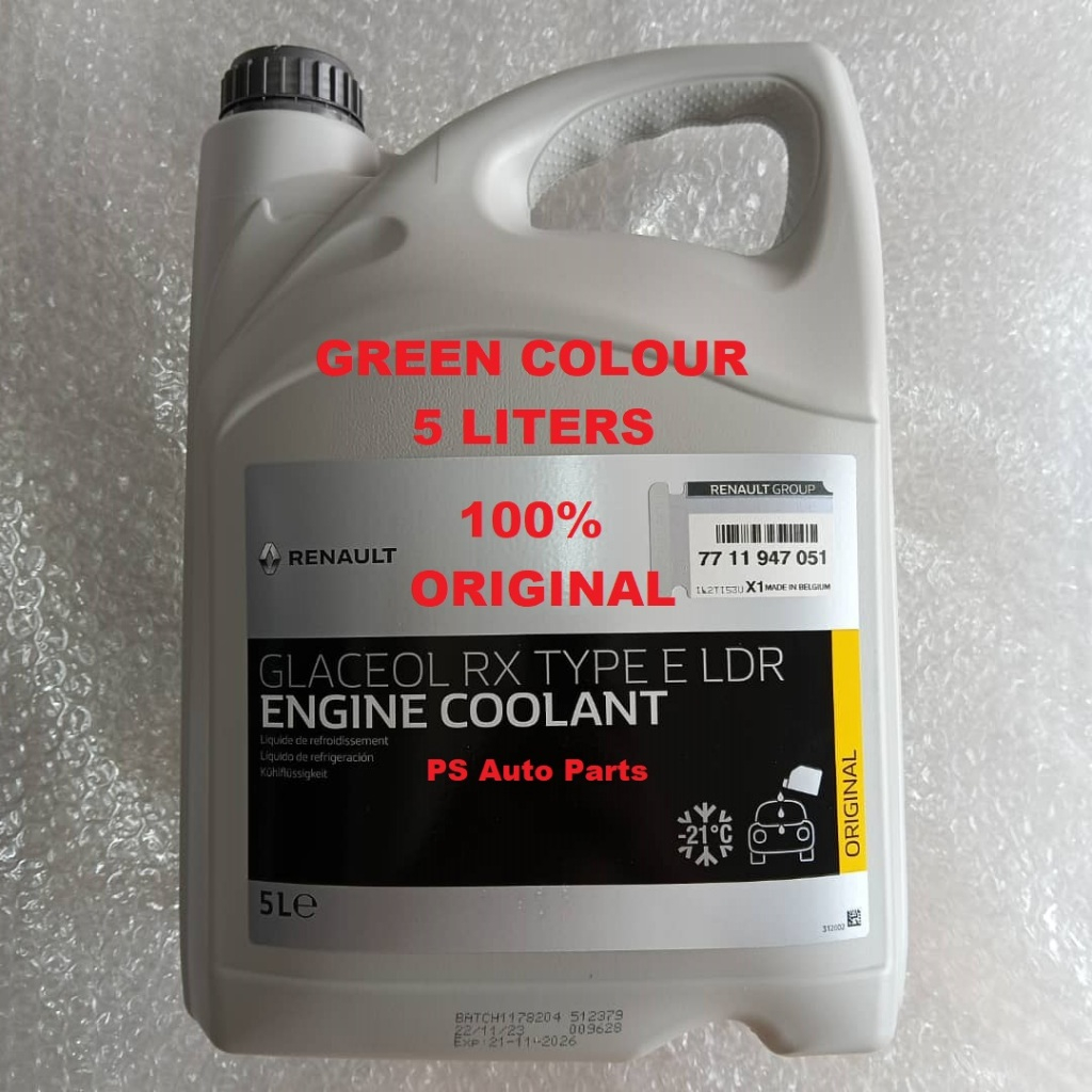 Renault Engine Coolant Glaceol RX Type E - LDR - 5 Liter Coolant ...