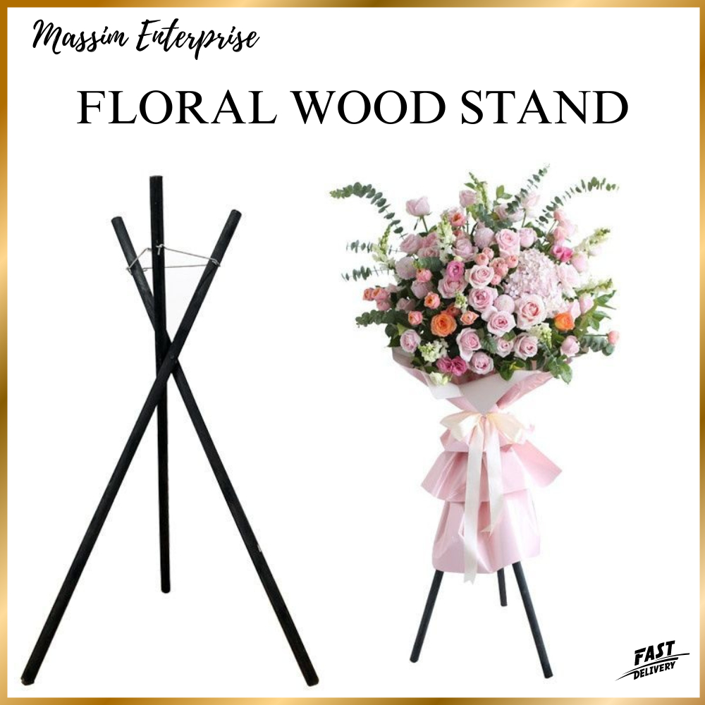 Grand Opening Flower Stand Events Floral Arrangement Wood Stand Three ...