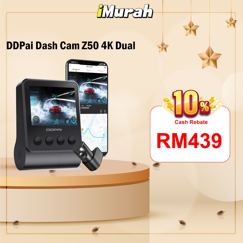 DDPAI Z50 4K Dash Cam [GPS Version | Loop Recording | NightVis Technology] - 18 Months Warranty ...