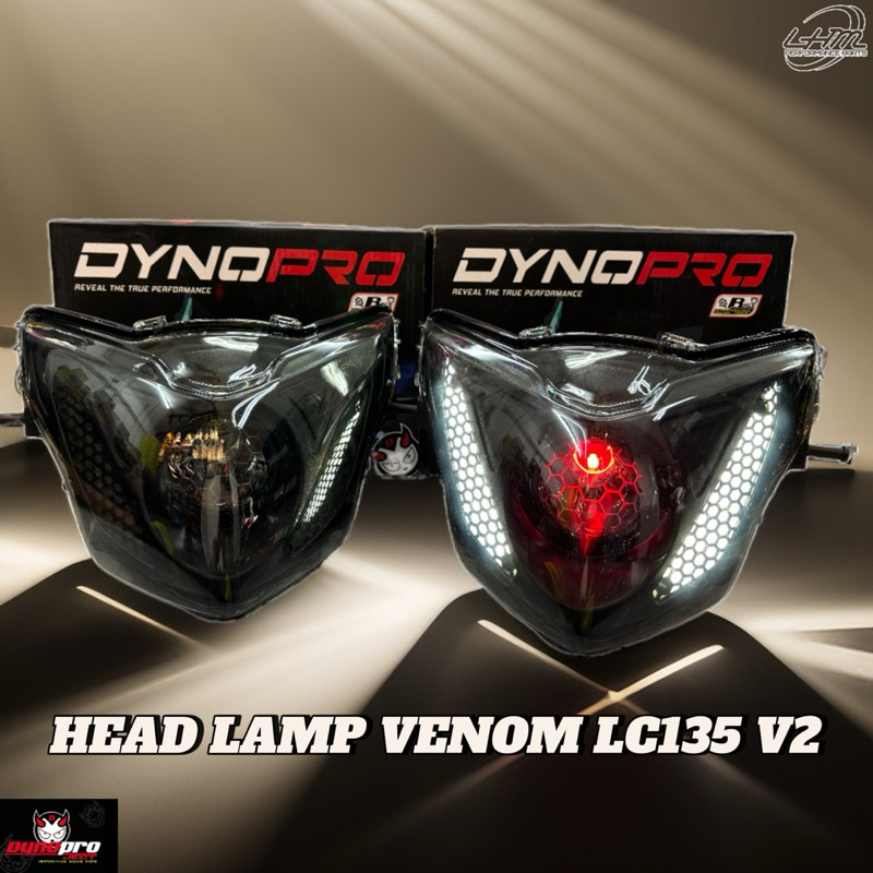 DYNO PRO LED HEAD LAMP VENOM DYNOPRO FOR MOTOR LC135 V2 V3 V4 V5 V6 V7 ...