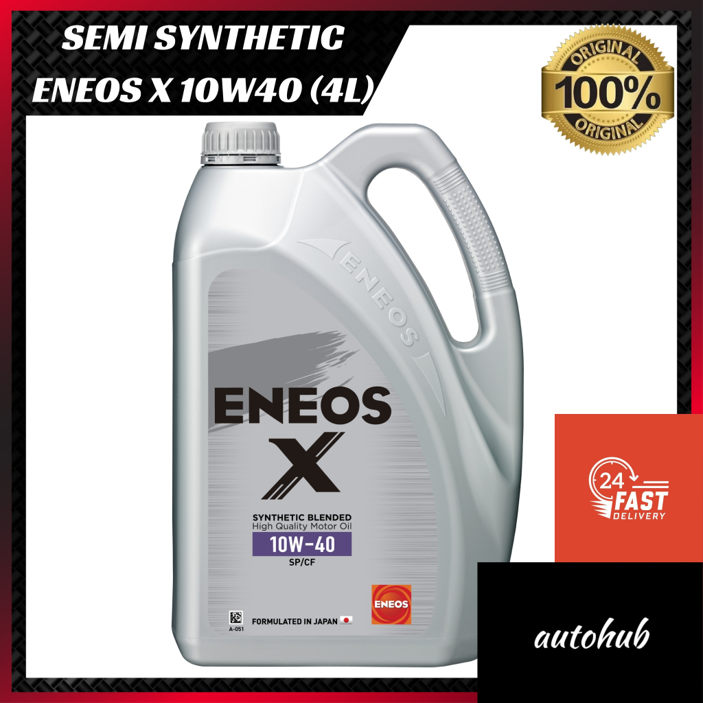 (ORIGINAL) ENEOS 10W40 Semi Synthetic Engine Oil ENEOS X API SP/CF (4L) | Shopee Malaysia