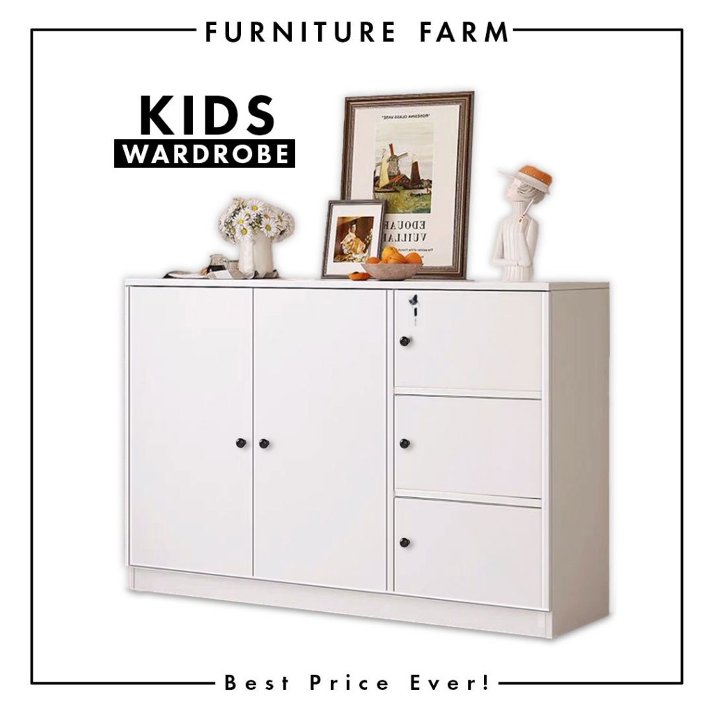 F&F : Kids Wardrobe / kids cabinet / children wardrobe / almari baju ...