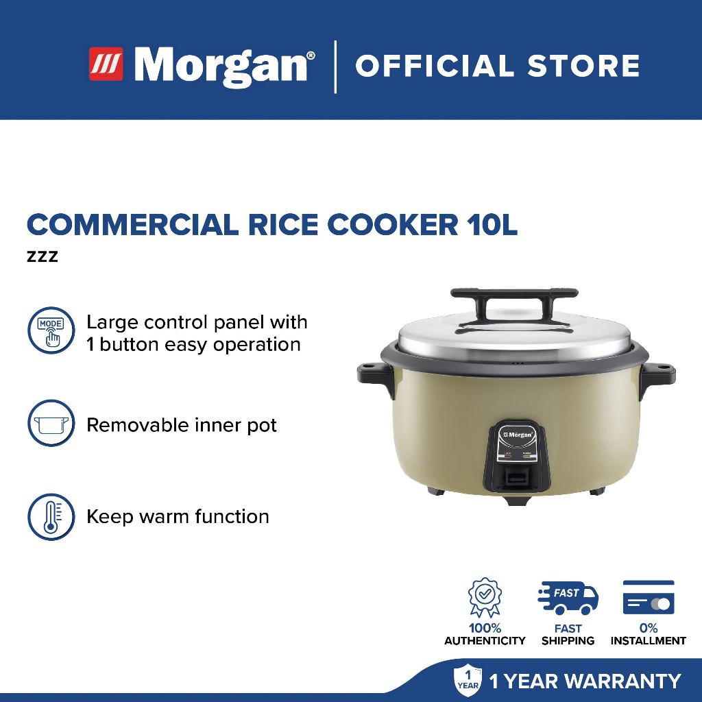 [FREE Measuring Cup & Rice Scoop] Morgan Non-Stick Commercial Rice ...