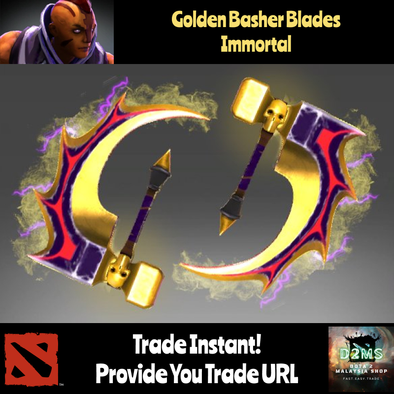 Dota2 Anti Mage (Am) Golden Basher Blades Immortal | Shopee Malaysia