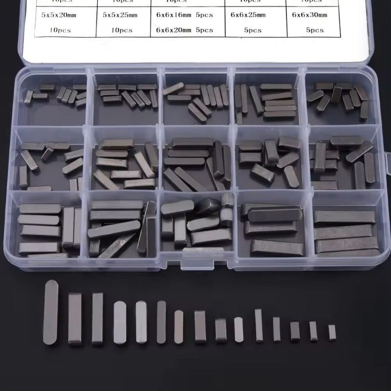 140pcs Assortment of steel machine keyway Parallel parallel shaft pen ...