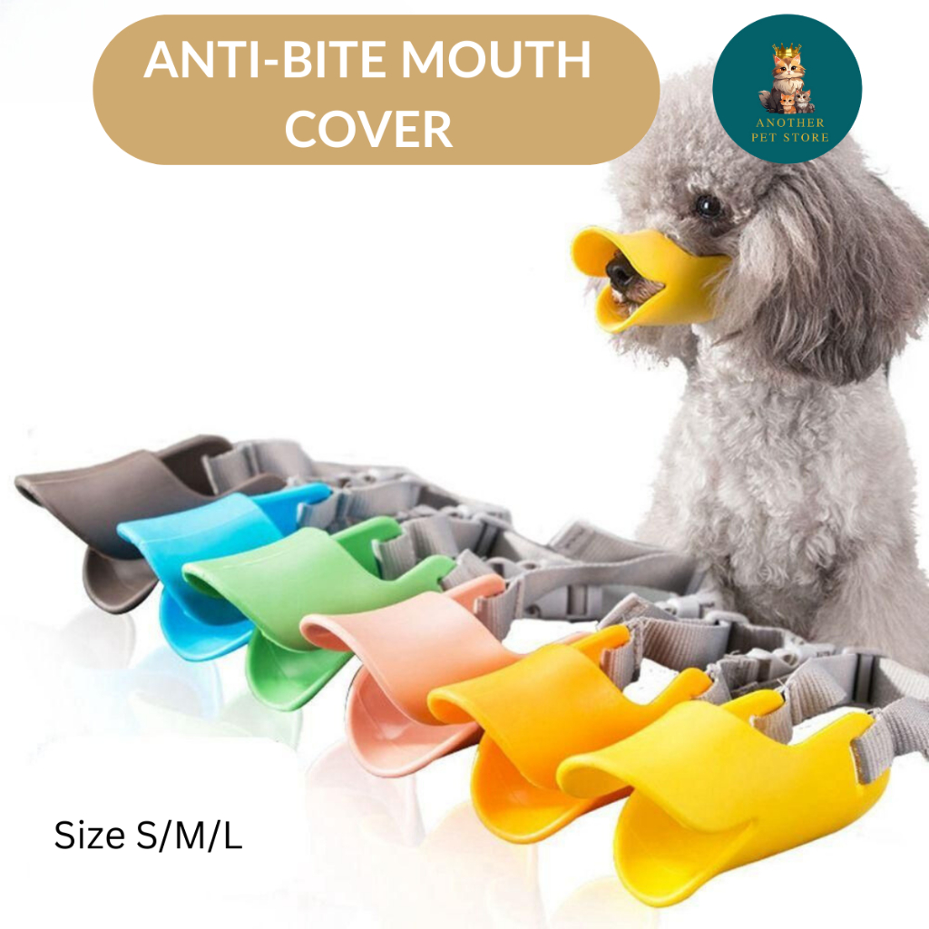 Anti Bite Silicone Duck Mouth Shape Anti-bark Dog Muzzle Masks Pet ...
