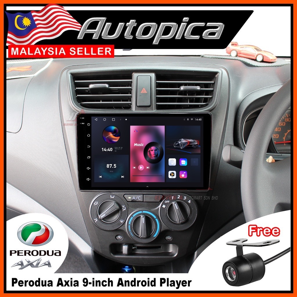 [8GB RAM] Perodua Axia 2014-2022 Octa 8 Core 9" IPS Screen Android ...