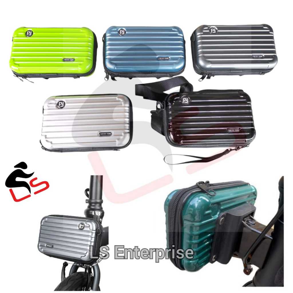 LS Folding Bike Front Bag with Bracket Waterproof Front Block Bag ...