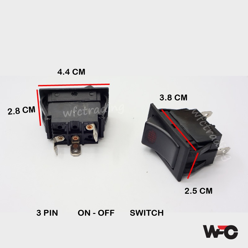Lorry Truck Bus Car Modifier Switch Lamp Fog Lamp Switch 3pin ON-OFF ...