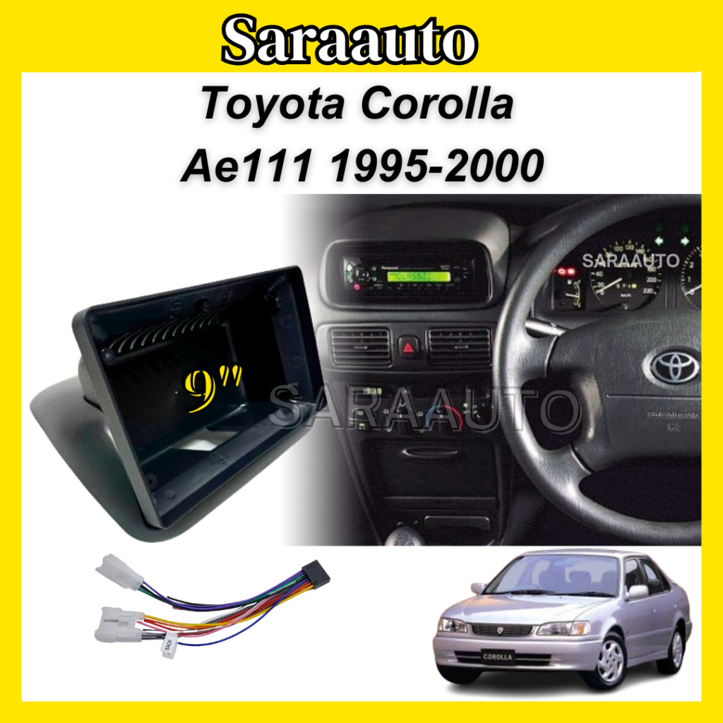 Android Player Casing 9" inch Toyota Corolla AE111 1995-2000 (with ...