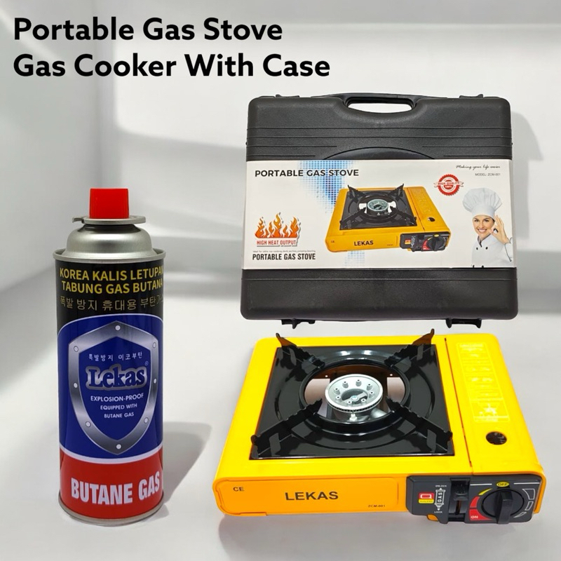LEKAS Portable Butane Gas Stove Cooker For Camping/BBQ/Steamboat Dapur ...