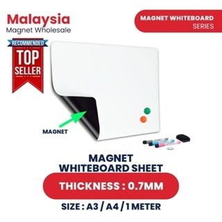 Premium Quality Magnetic Whiteboard Sheet A4/A3/500MM/1000MM | Shopee ...