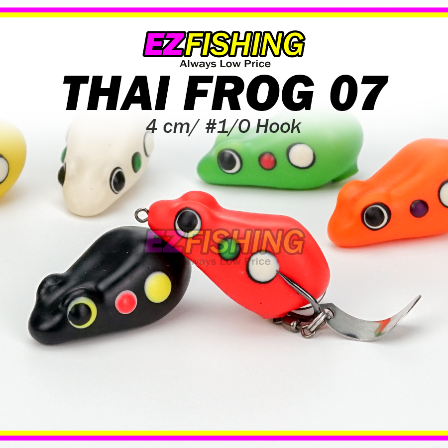 EZF Thai Frog 07 | 4cm | Custom Hooks Soft Rubber Frog Umpan Haruan ...