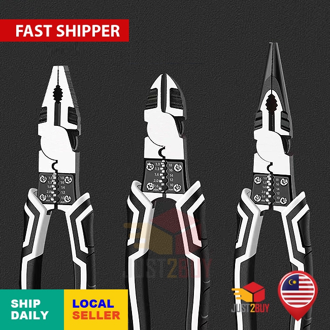 【PREFERRED+】Playar 9” Multifunction Pliers Heavy Duty Wire Stripper ...