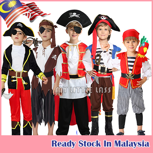 MYLITTLELASS Children Valiant Pirate Little Boy´s Party Pretend Play ...