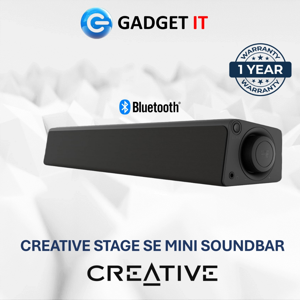 CREATIVE STAGE SE MINI - BLUETOOTH UNDER-MONITOR SOUNDBAR SPEAKER ...