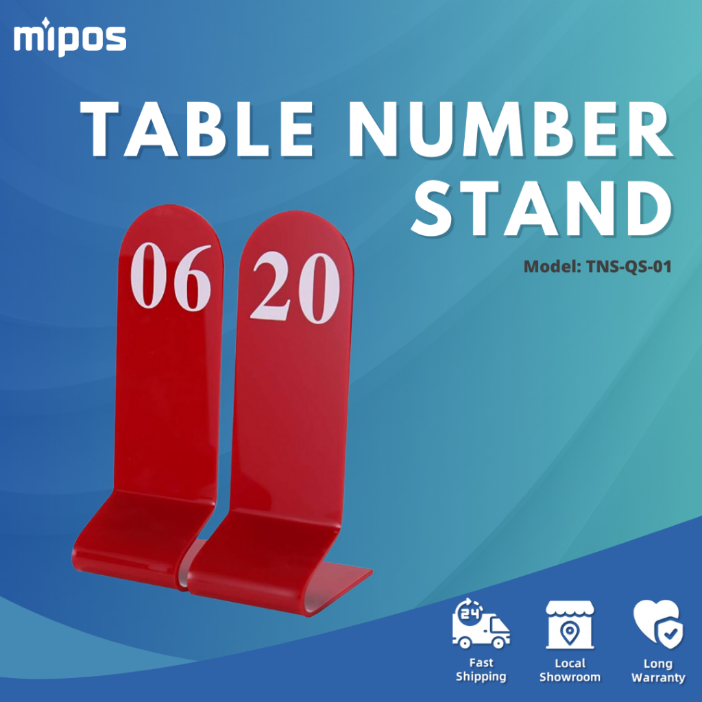 Table Number Stand/ Double Sides/ 17cm Order Token Queue (Set of 10 ...