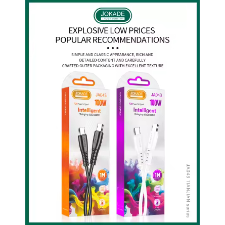 JOKADE JA043 PD100W Kabel Pengecasan Cepat Pemindahan Data Penyesuai Kuasa Kabel Telefon ...